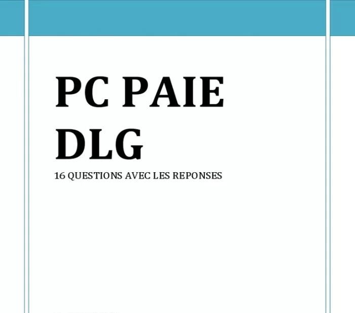 Pratique de la paie sur PC PAIE (DLG) - Tcompétences : Tcompétences